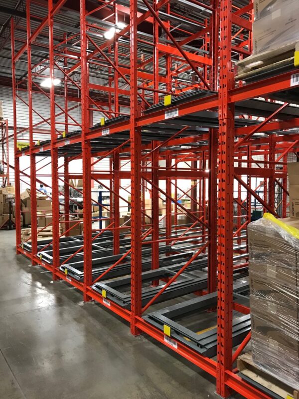Pushback Racking Project – 5-Deep System (Mississauga)